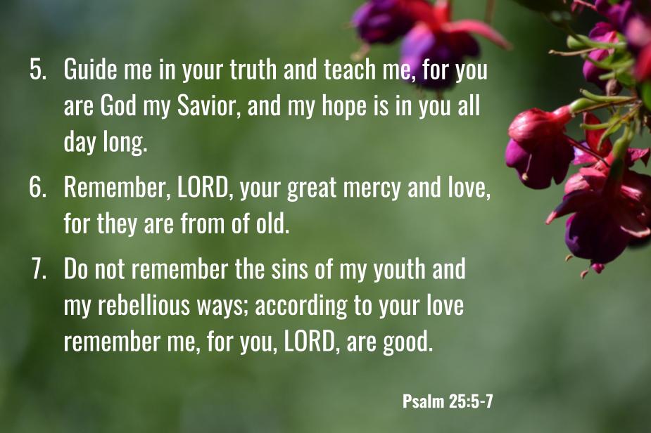 Psalm 25 in English – Aji's Home